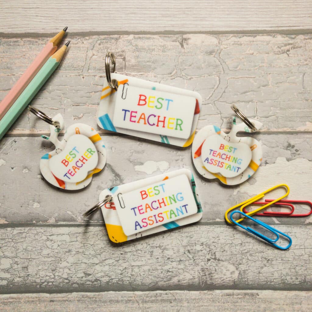 Best Teacher Or TA Keyrings - End Of Year Thank You Gift - Crafter's ...
