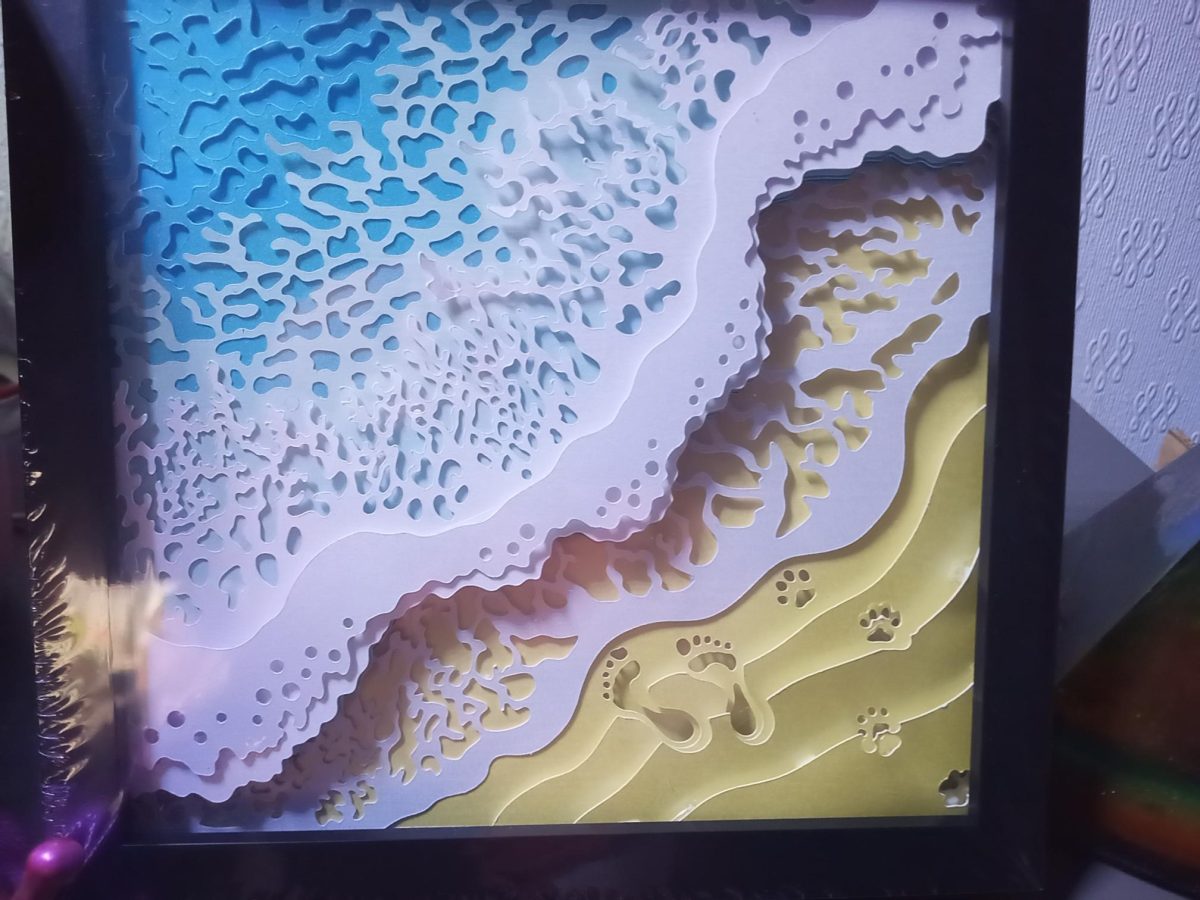 Footprints In The Sand, Night Light, Light Box, Shadow Box - Crafter's ...