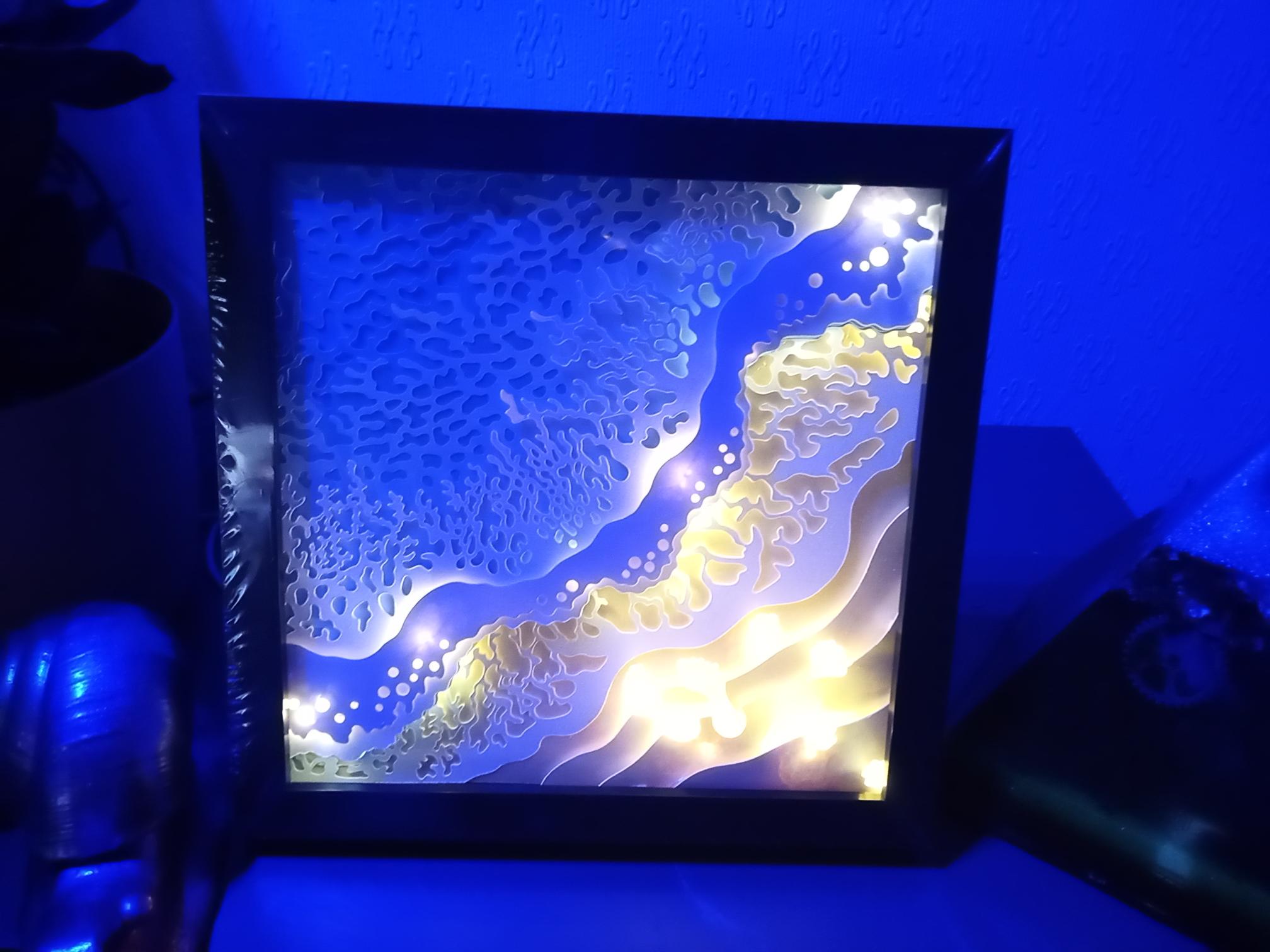 Footprints In The Sand, Night Light, Light Box, Shadow Box - Crafter's ...