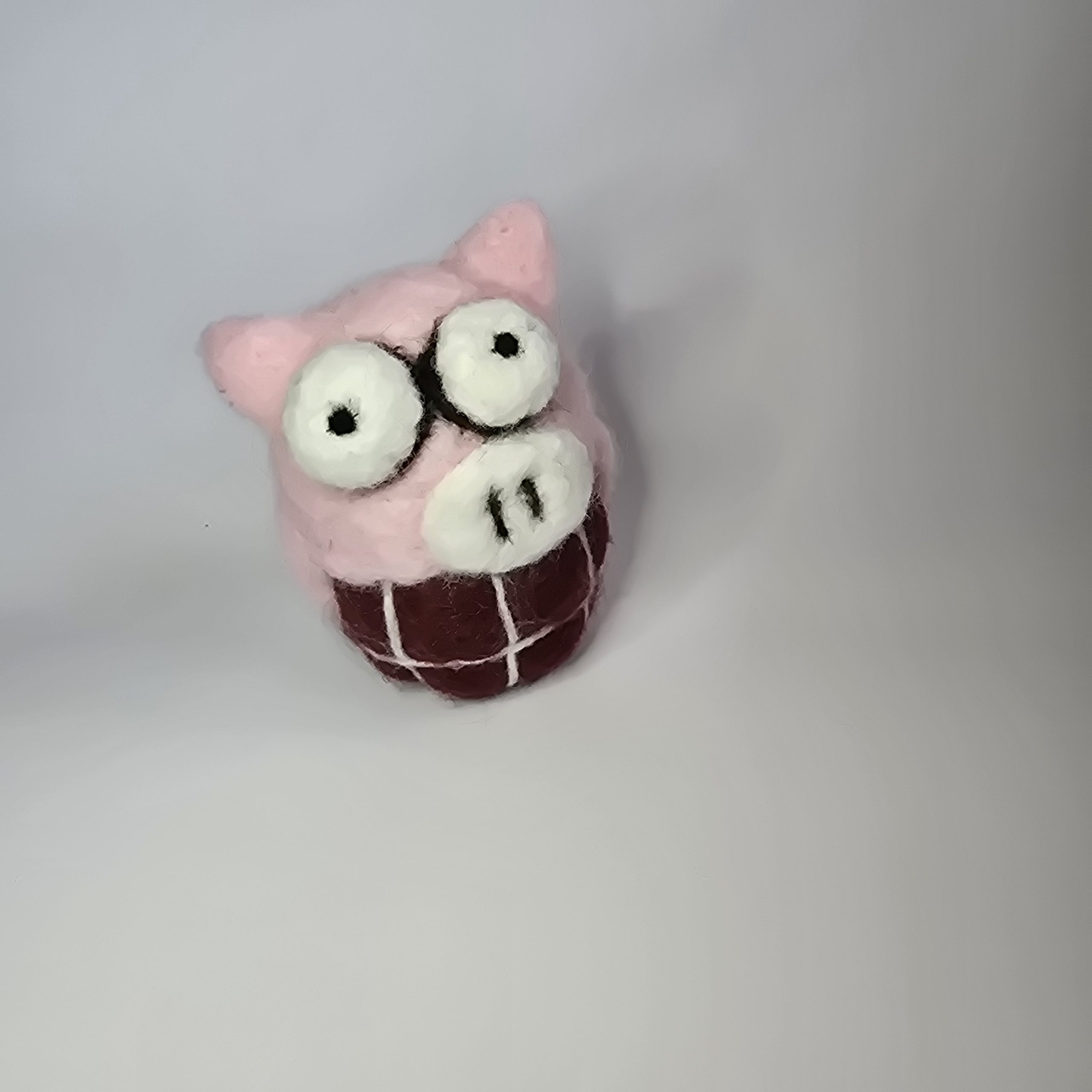 Hand Felted Piggy Wool Buddy - Crafter's Market UK